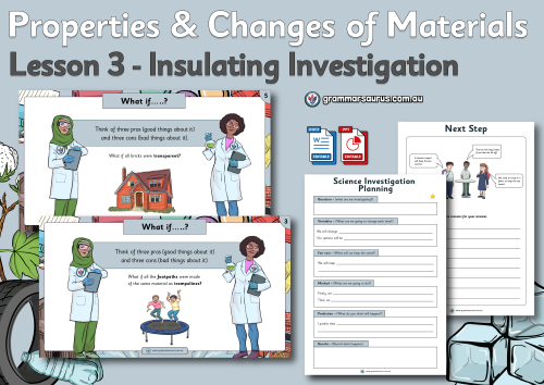 Year 5/6 Science - Properties and changes of Materials - Insulating ...