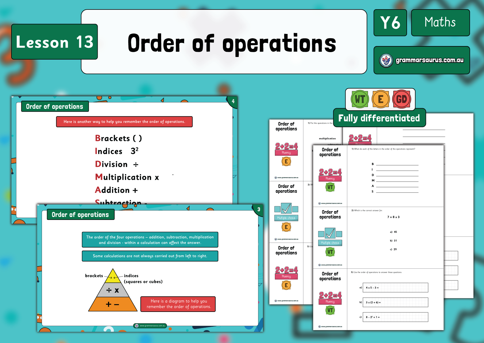 Year 6 Maths – Addition, Subtraction, Multiplication and Division ...