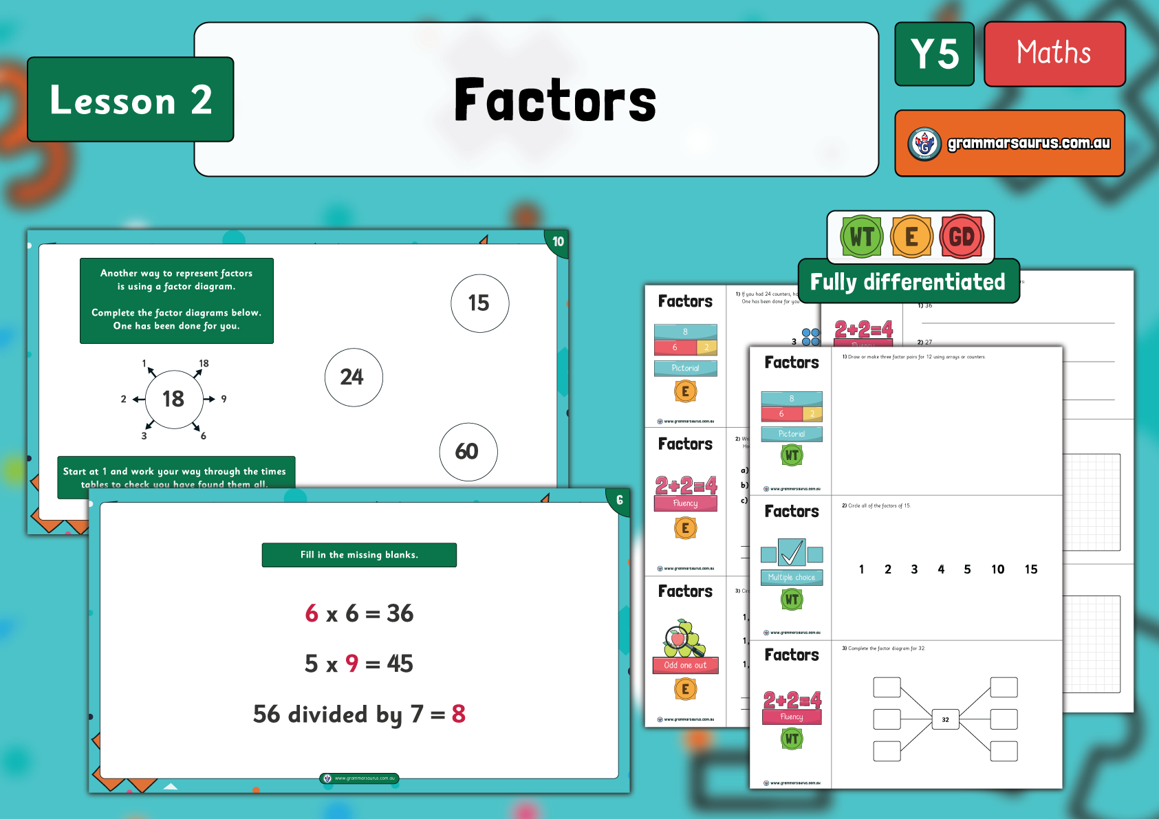 Year 5 Maths – Multiplication and Division – Factors – Lesson 2 ...