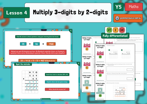 Year 5 Maths – Multiplication and Division – Multiply 3-Digits by 2 ...