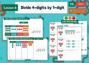 Year 5 Maths – Multiplication and Division – Divide 4-Digits by 1-Digit ...
