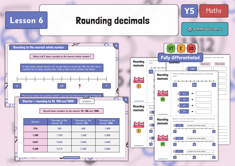 Year 5 Maths - Decimals Part 1 - Rounding Decimals - Lesson 6 ...