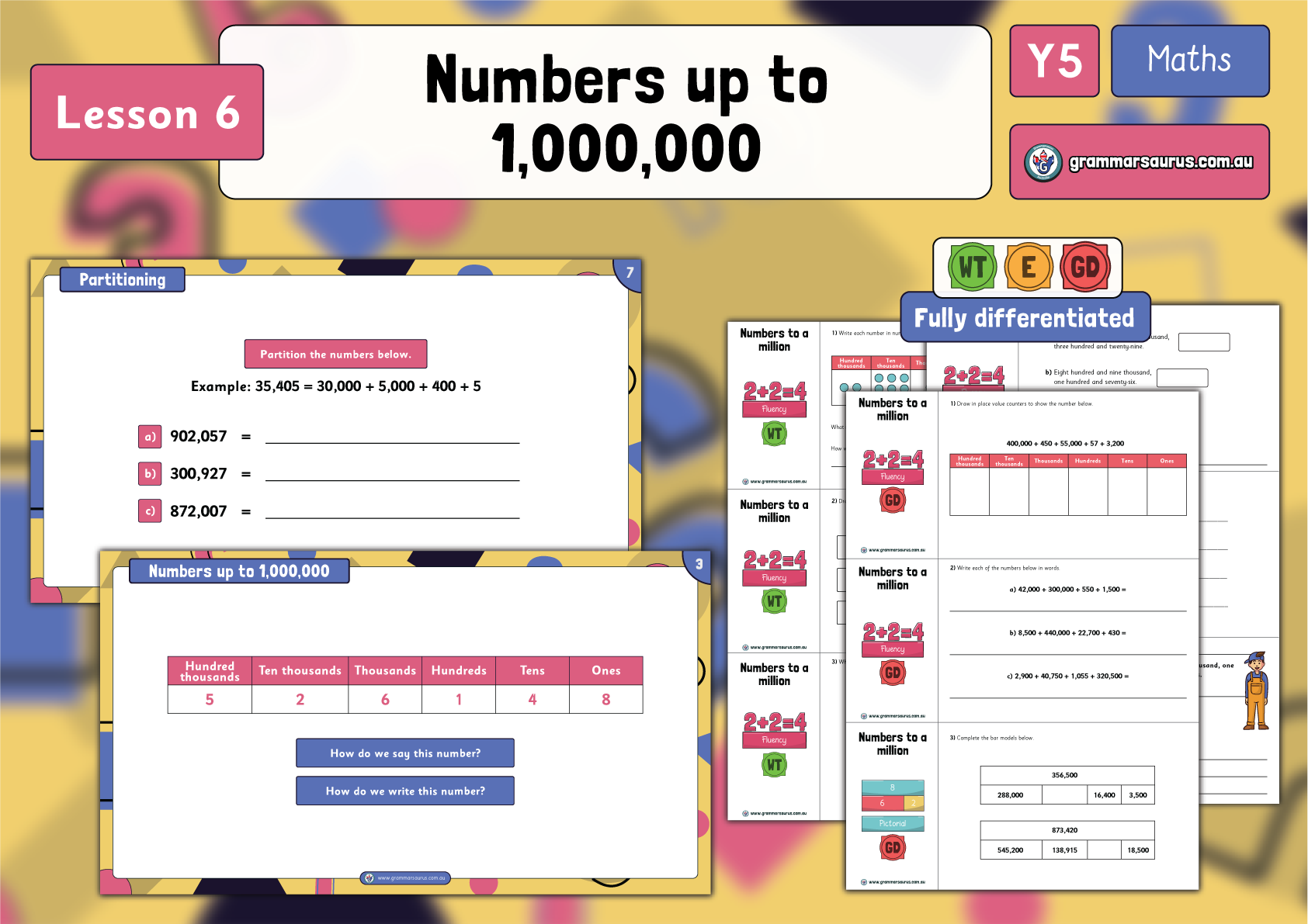 Year 5 Maths - Place Value - Numbers up to 1,000,000 - Lesson 6 ...