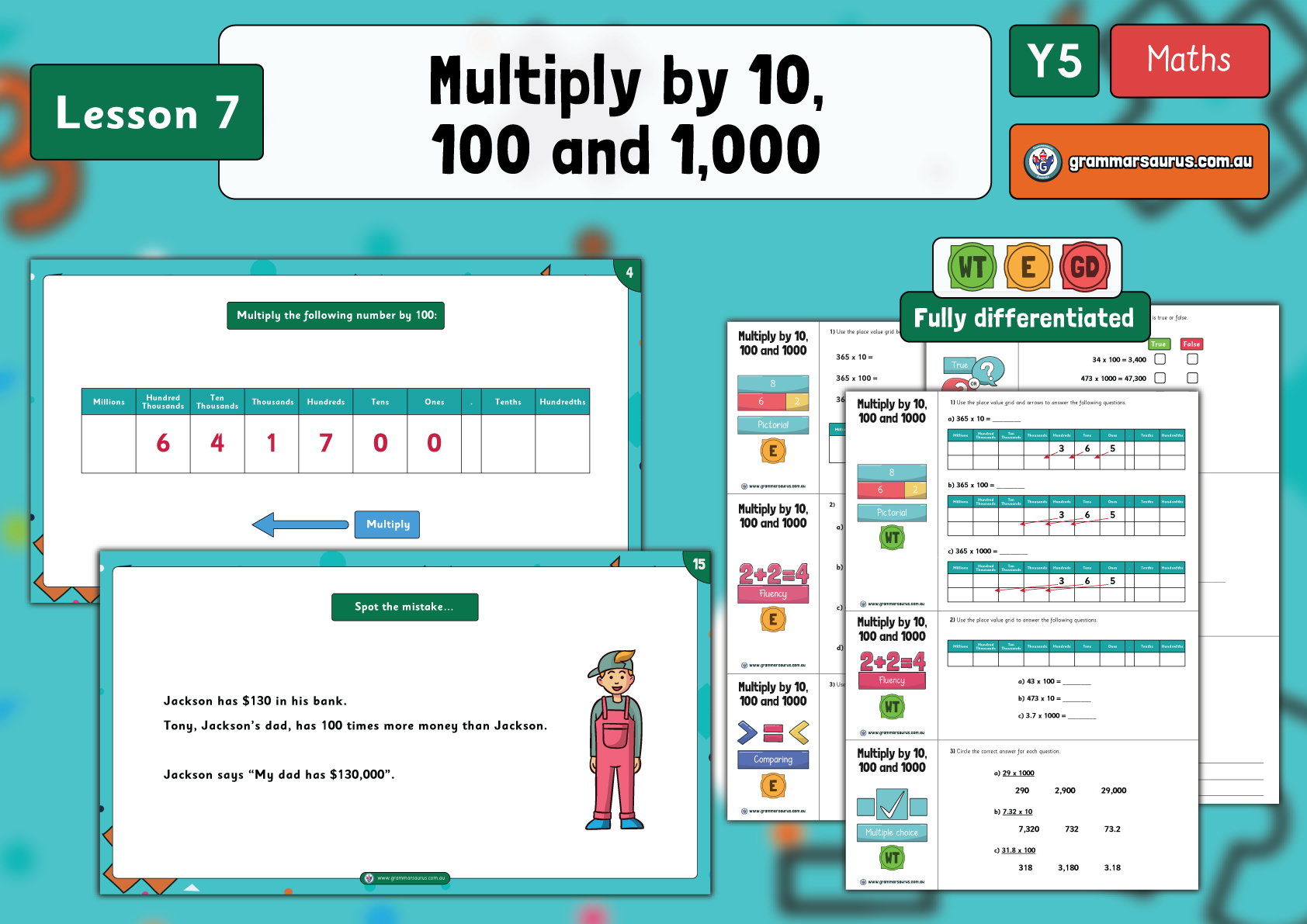Year 5 Maths – Multiplication and Division – Multiply by 10, 100 and ...
