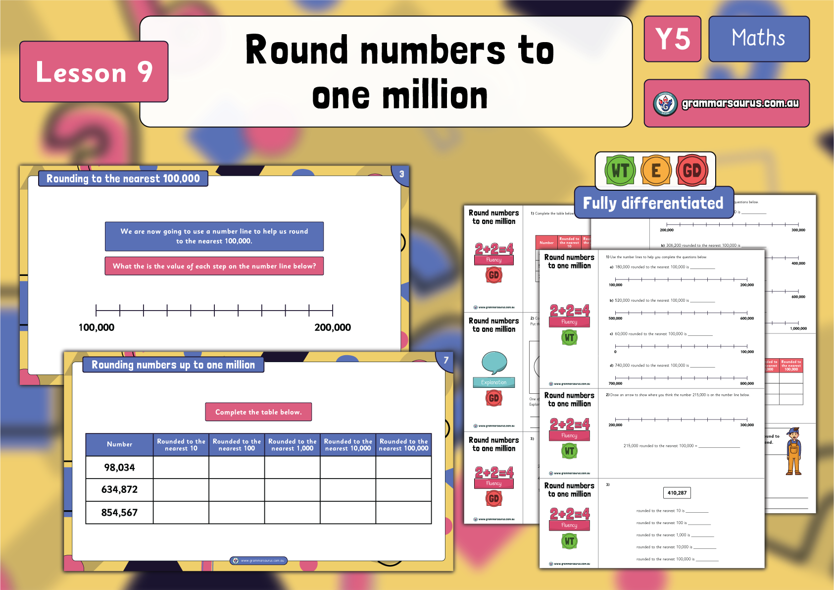 Year 5 Maths - Place Value - Round number to one million - Lesson 9 ...