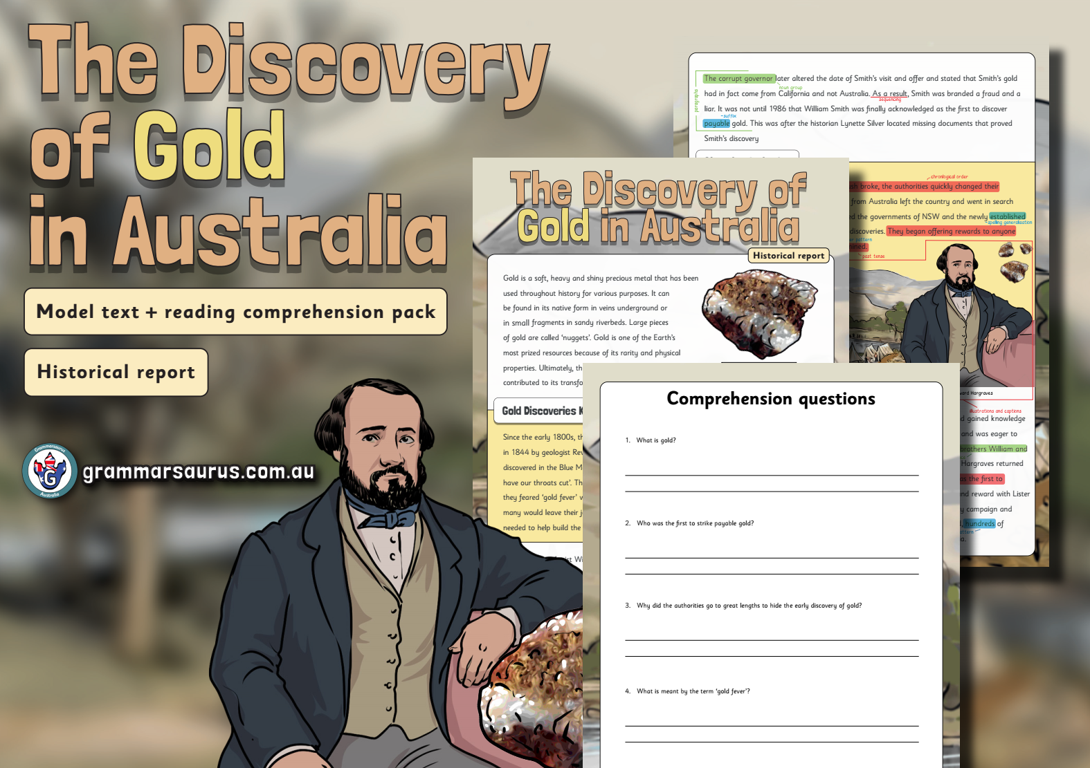Year 5 Model Text - Report - The Discovery of Gold in Australia ...