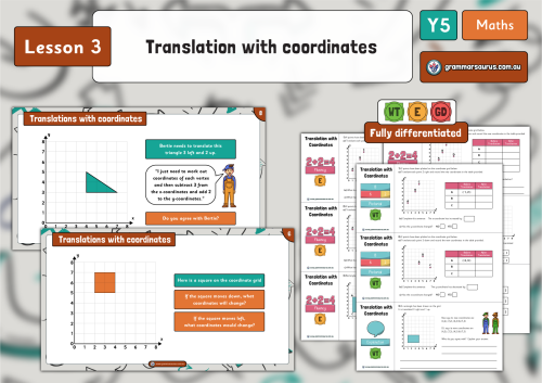 Year 5 Position & Direction – Translation with coordinates – Lesson 3 ...