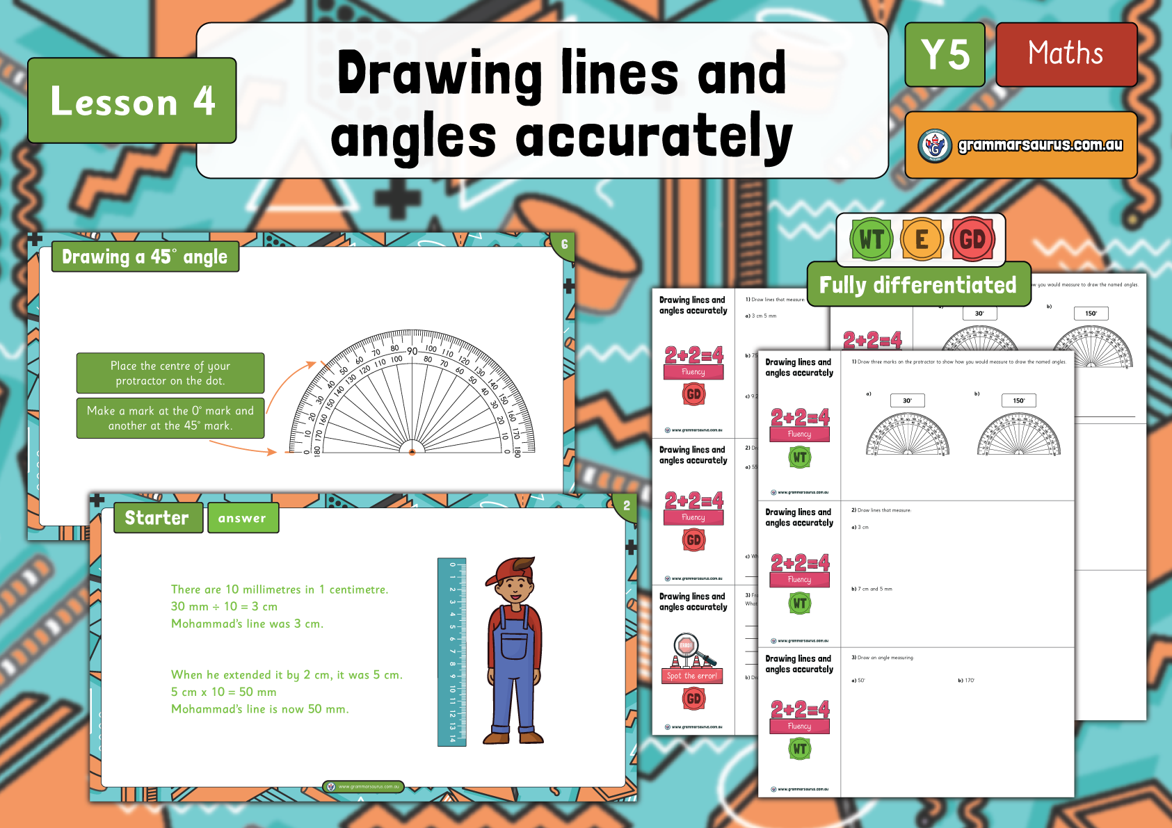 Year 5 Properties of Shape – Drawing lines and angles accurately ...
