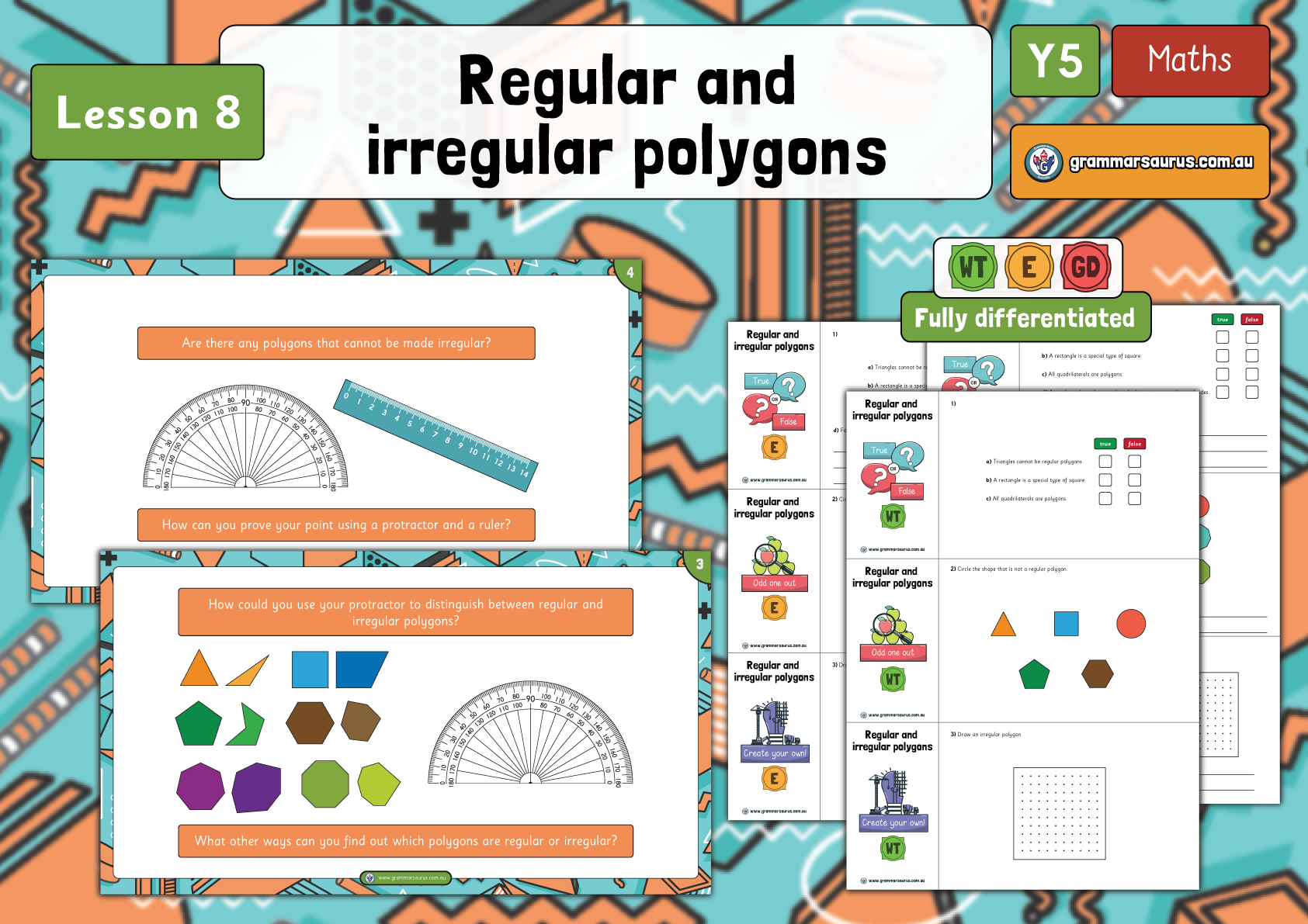 Year 5 Properties of Shape – Regular and irregular polygons – Lesson 8 ...