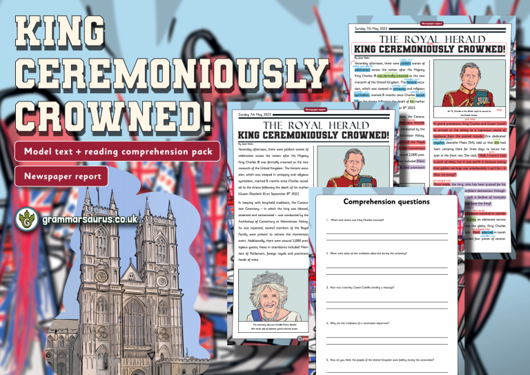 Year 6 Model Text – Recount – King ceremoniously crowned ...