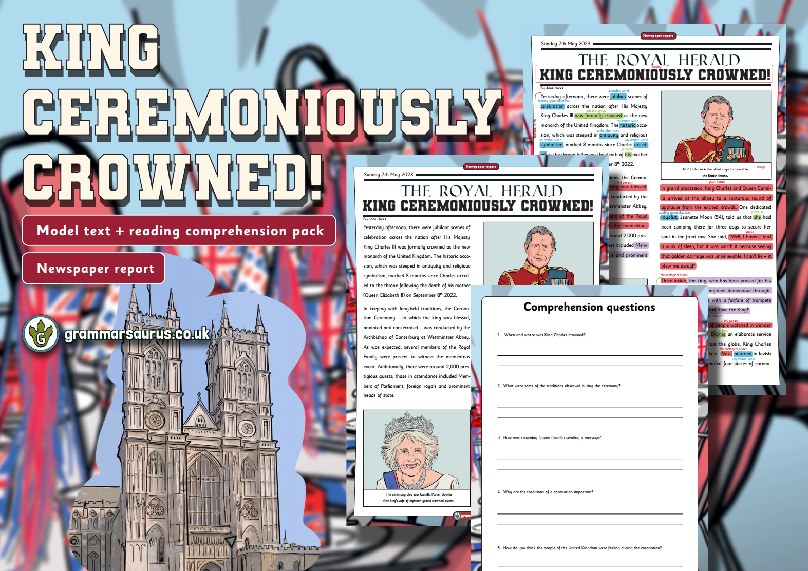 Year 6 Model Text – Recount – King ceremoniously crowned ...