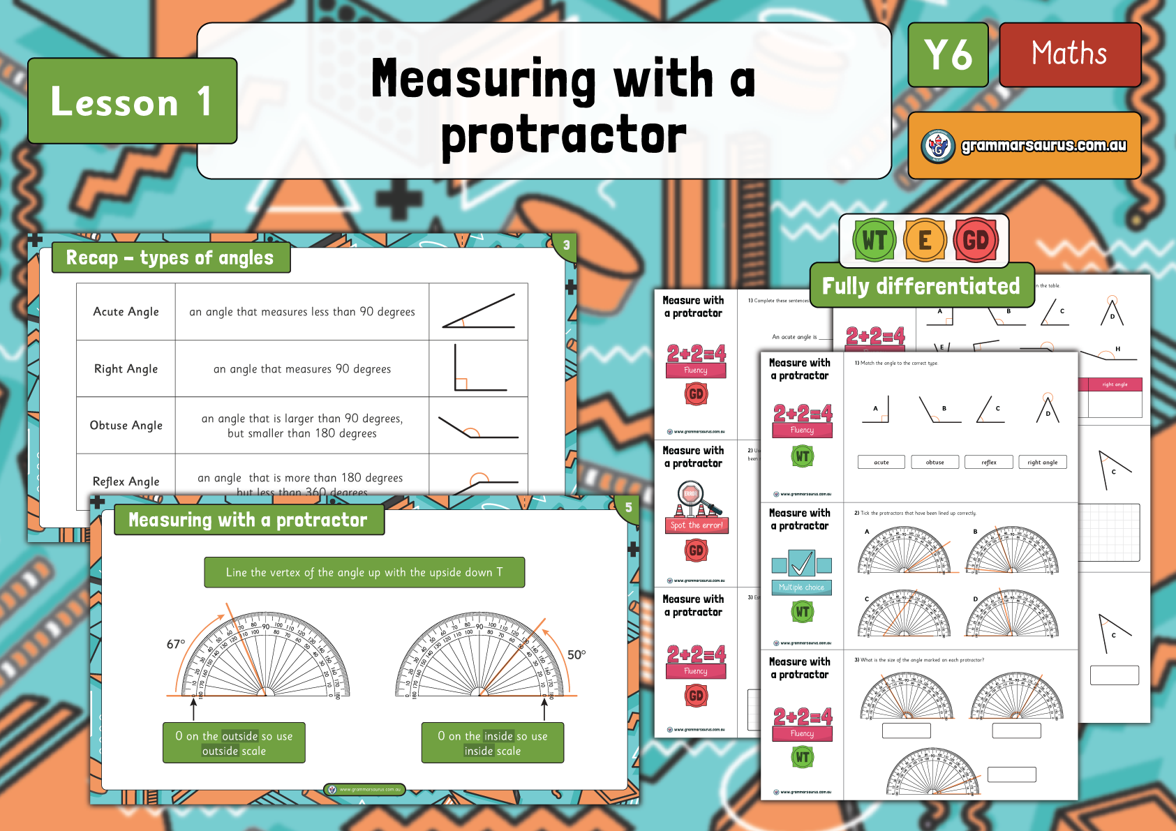 Year 6 Properties of Shape – Measure with a Protractor – Lesson 1 ...