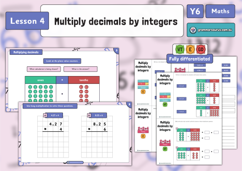 Year 6 Decimals – Multiply decimals by integers – Lesson 4 ...
