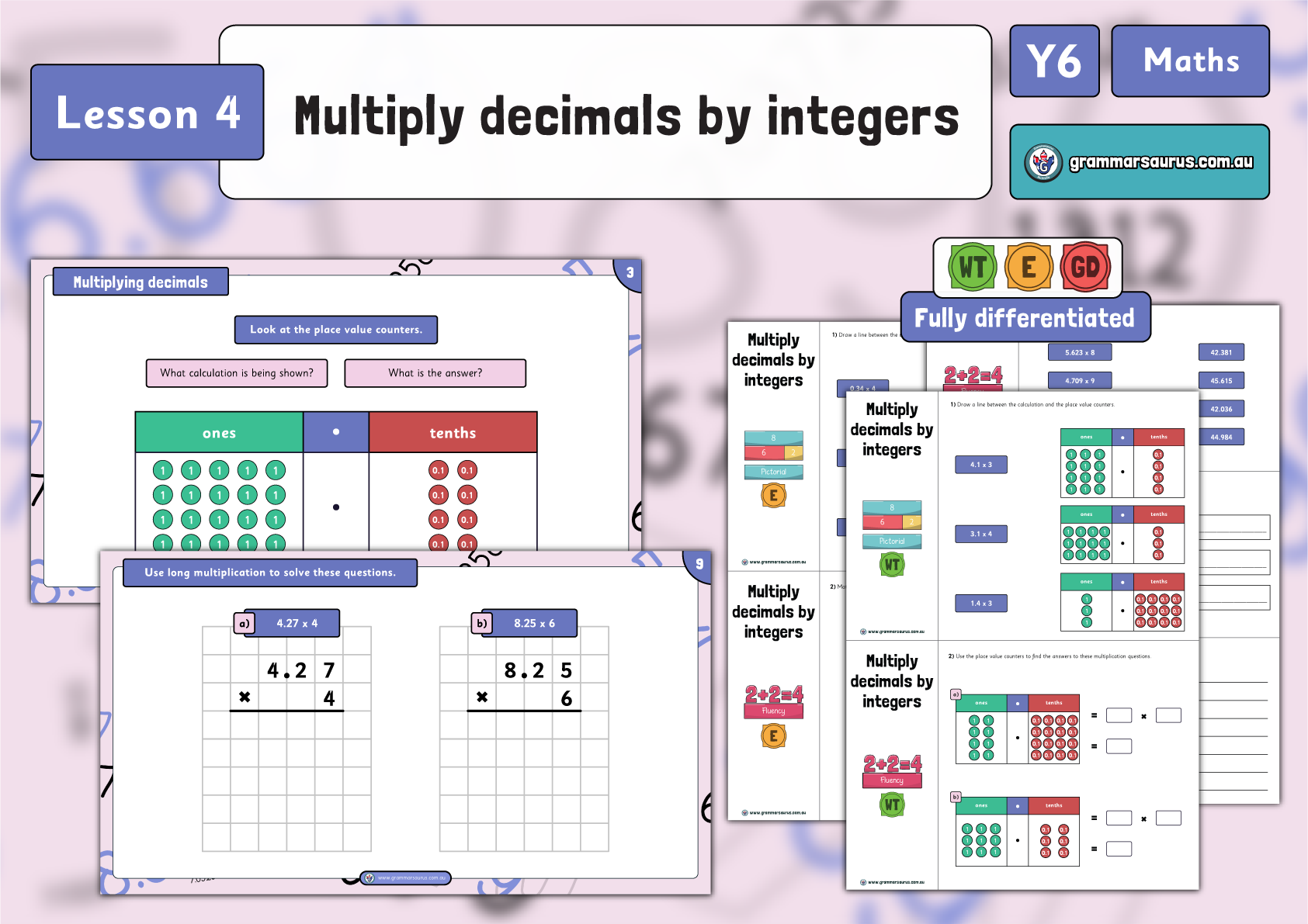 Year 6 Decimals – Multiply decimals by integers – Lesson 4 ...