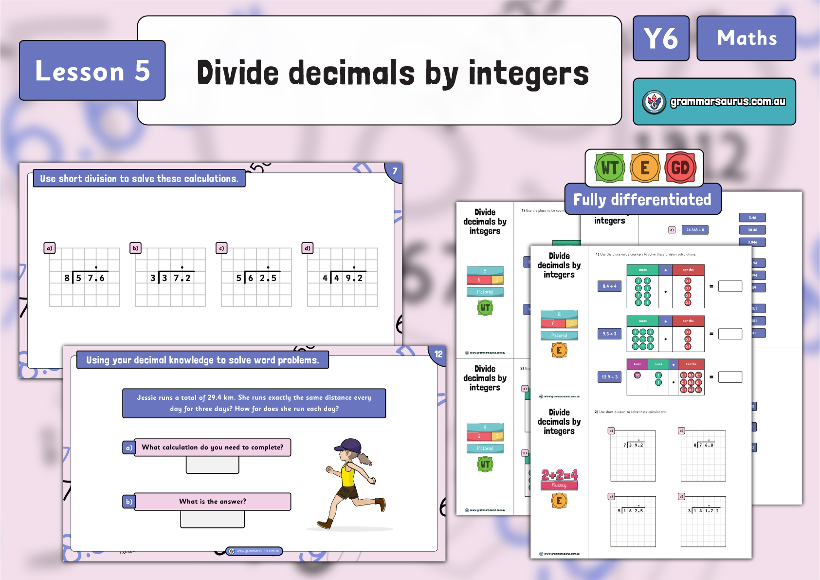 Year 6 Decimals – Divide decimals by integers – Lesson 5 ...