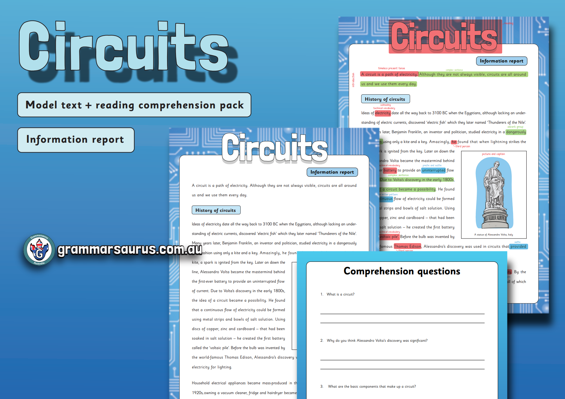 Year 6 Model Text – Report – Circuits - Grammarsaurus Australia