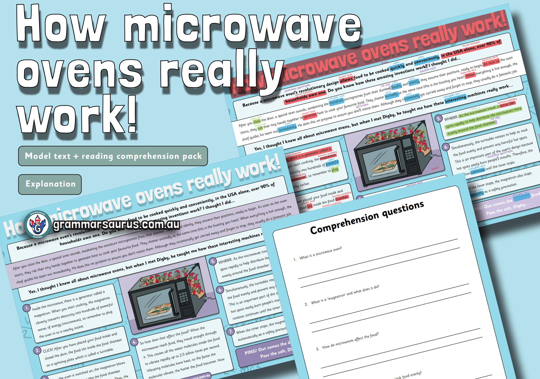 Year 3 Model Text – Explanation - How microwave ovens really work ...