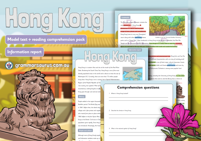 Year 4 Model Text – Report – Hong Kong - Grammarsaurus Australia